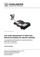 Life cycle assessment of nickel-rich lithium-ion battery for electric ...